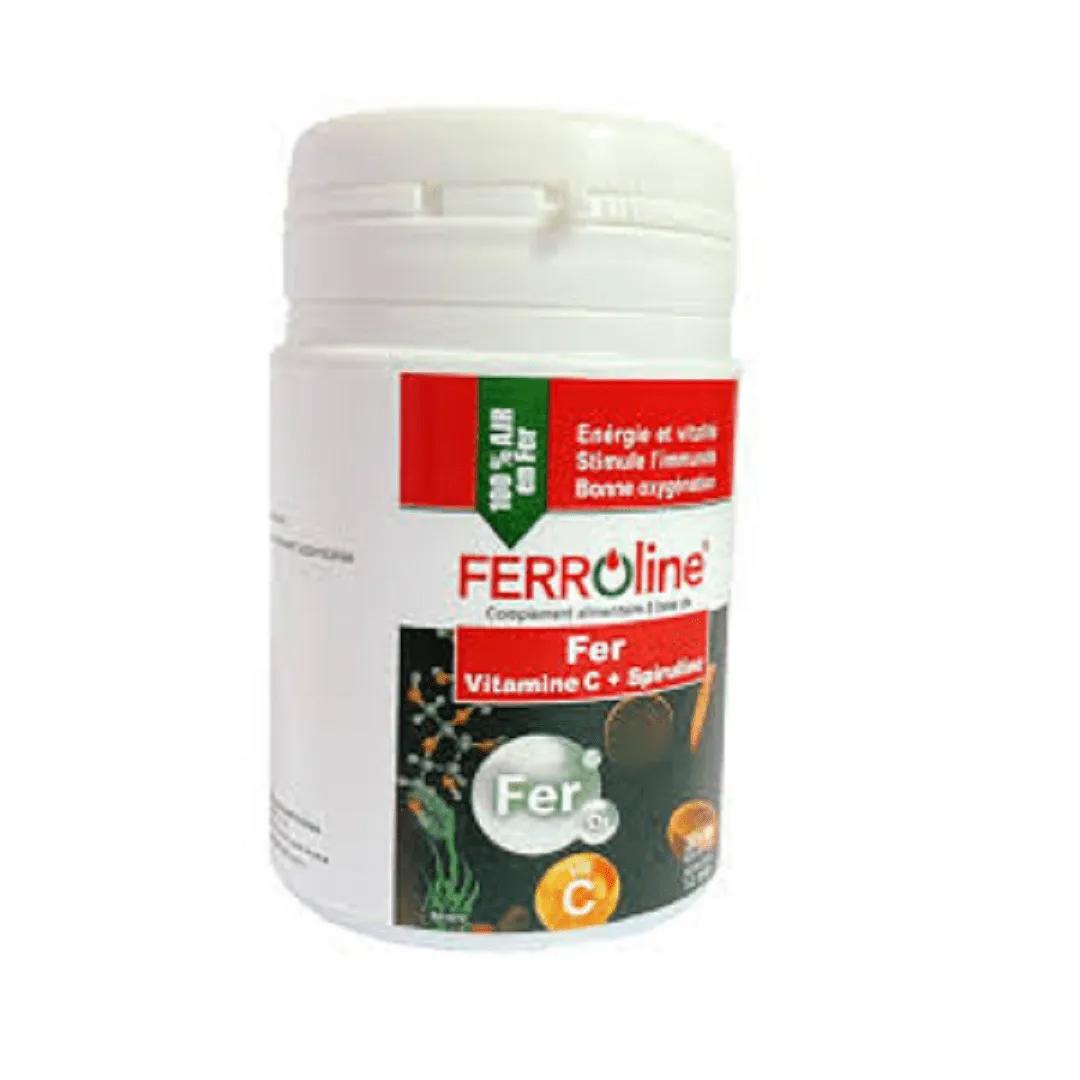 Fer vitamine C + spiruline 30 gélules Énergie et vitalité, Stimule L ...